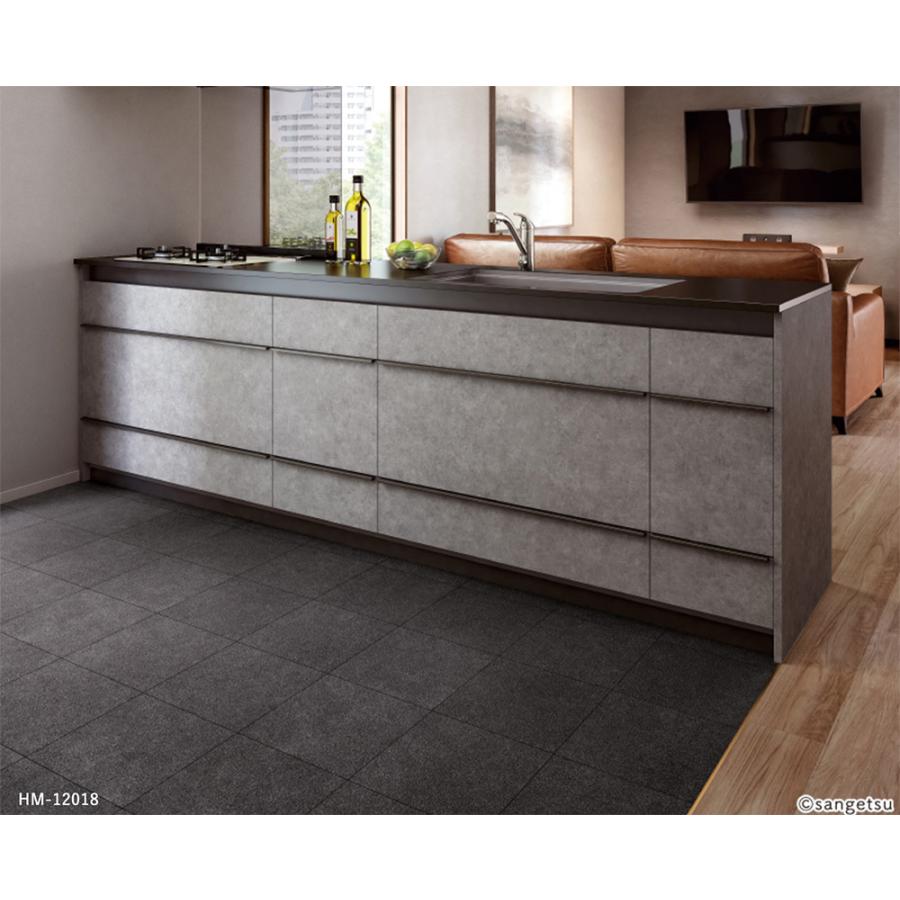 サンゲツ HFLOOR 住宅用 クッションフロア HM-12016・HM-12017・HM-12018（サトルタイル）抗菌 リビング : 20243012 : インテリアショップファイン ...