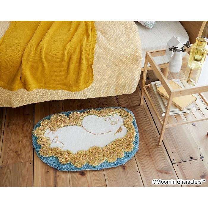 ムーミン マット フラッフィ ムーミンマット 約45×65cm ブルー スミノエ MOOMIN 日本製 滑り止め 防ダニ アクセントマット :moomin-fluffy-4565:憩ショップ ...