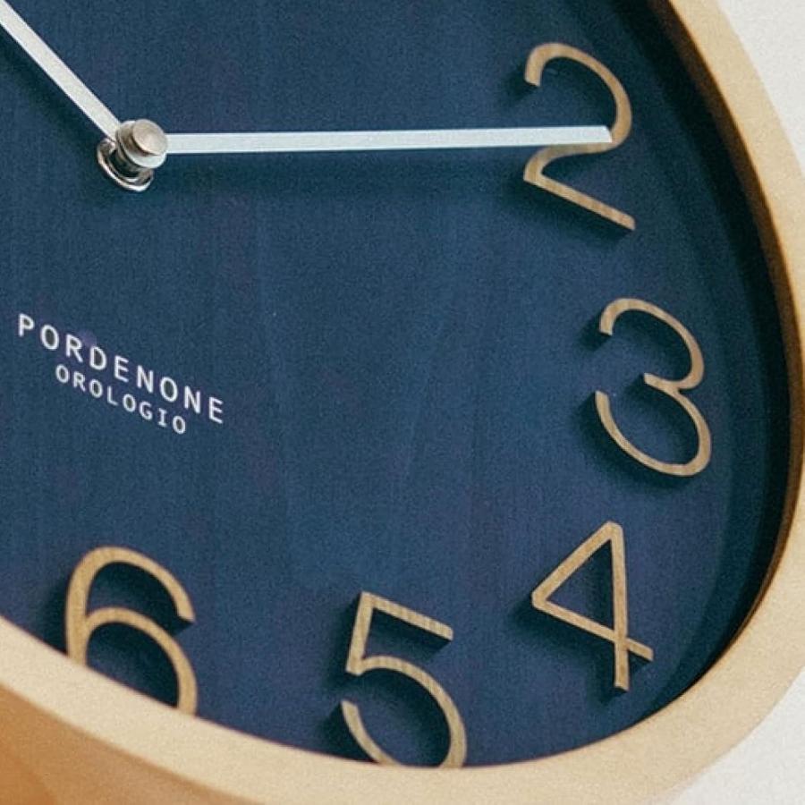 INTERFORM（インターフォルム） 掛け時計 電波時計 プロック CL-2940NV ネイビー 木 直径30cm : インテリアラテ - 通販 - Yahoo!ショッピング