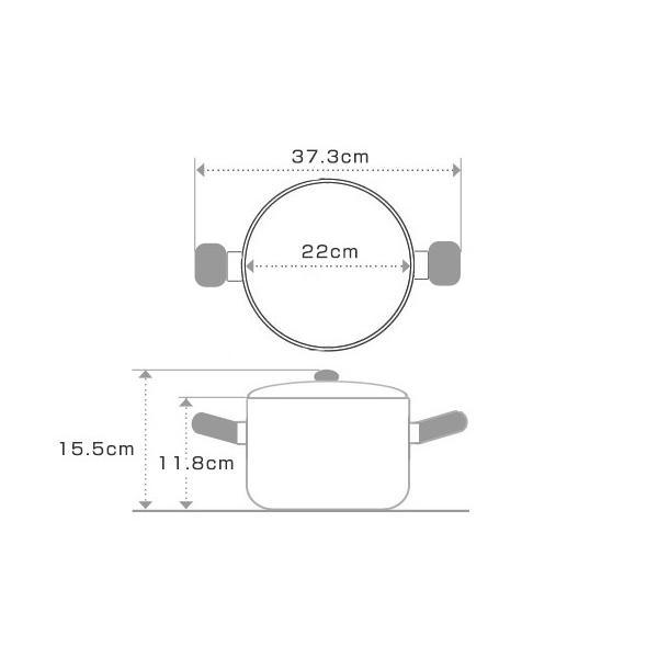 両手鍋 スピーネ 深型両手鍋 22cm UMIC ユミック IH対応 （ ガス火対応 調理器具 ） : インテリアパレットヤフー店 - 通販 - Yahoo!ショッピング