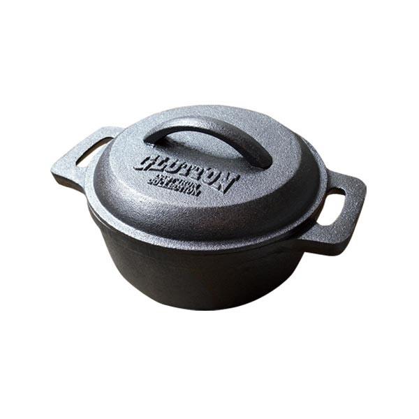 在庫限り・入荷なし ダルトン DULTON 両手鍋 鉄製 M フタ付き GLUTTON グラットン ラウンドポット : インテリアパレットヤフー店 - 通販 - Yahoo!ショッピング
