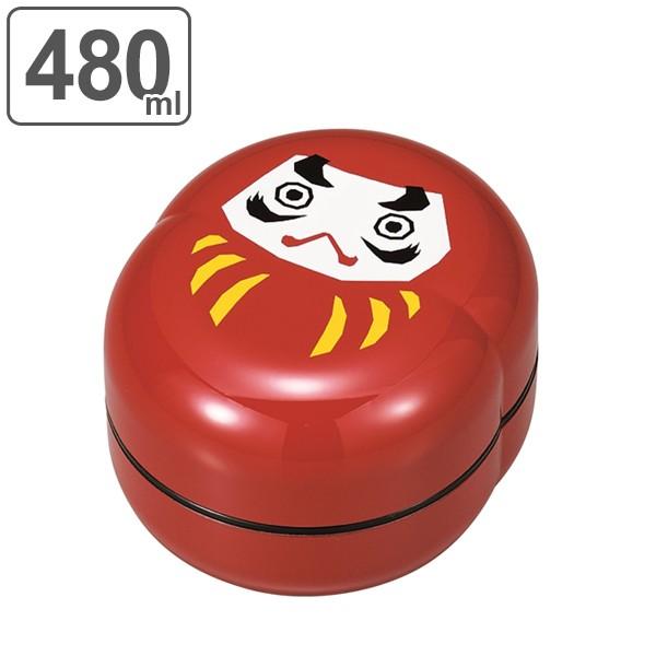 お弁当箱 2段 桃小鉢弁当 だるま HAKOYA 480ml ランチボックス （ 弁当箱 食洗機対応 レンジ対応 バンド付き ） : インテリアパレットヤフー店 - 通販 - Yahoo!ショッピング