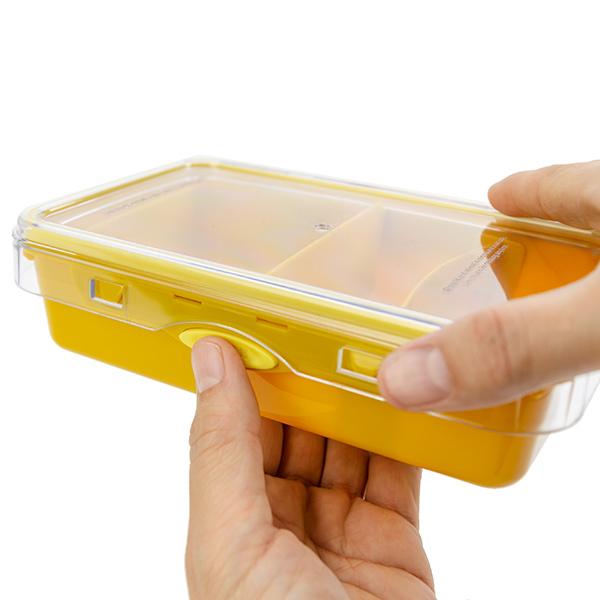 お弁当箱 1段 PUSH＆PUSH2 保存容器 800ml ランチボックス （ 男子 大容量 弁当箱 軽量 ） : インテリアパレットヤフー店 - 通販 - Yahoo!ショッピング