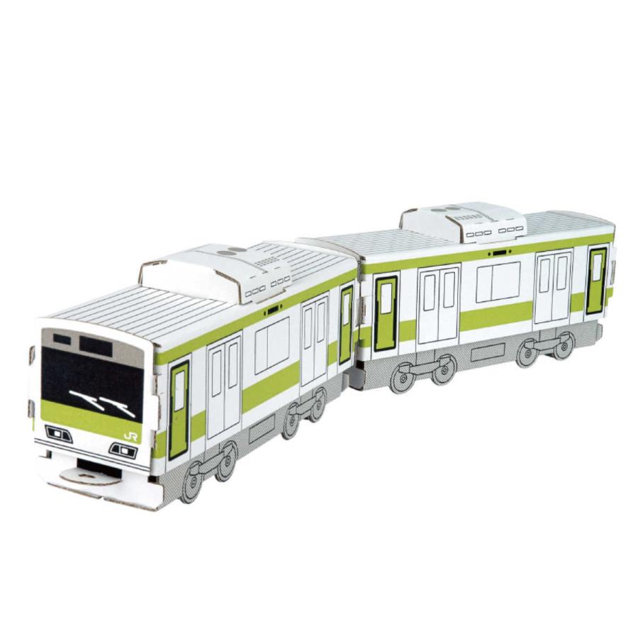 工作キット ダンボール製 hacomo kids ハッピーレールシリーズ 山手線 E231系 （ ダンボール 段ボール 電車 鉄道 おもちゃ ...