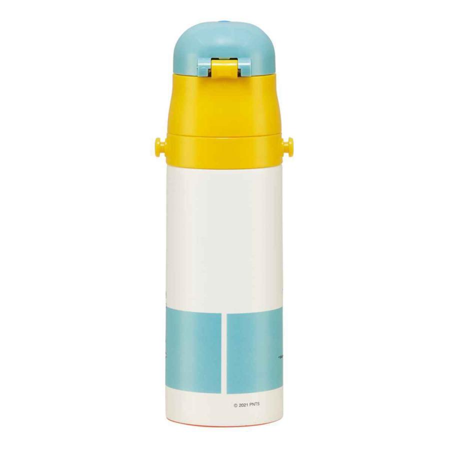 スケーター 水筒 キッズ 470ml ステンレス 直飲み 軽量 PEANUTS スヌーピー ツートンカラー （ SNOOPY 保冷専用 子供用水筒 ワンプッシュ ボトル ダイレクトボトル ...