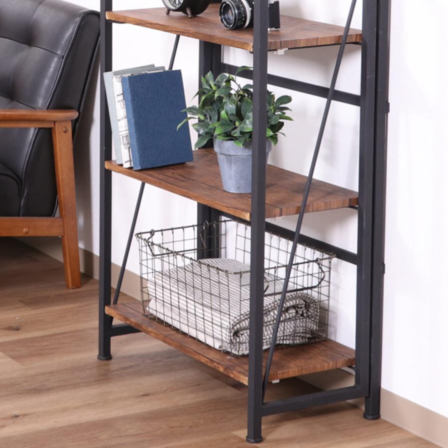 オープンラック 3段 フォールディングシェルフ エスタ 幅60cm :413412:インテリアパレットヤフー店 - 通販 - Yahoo!ショッピング