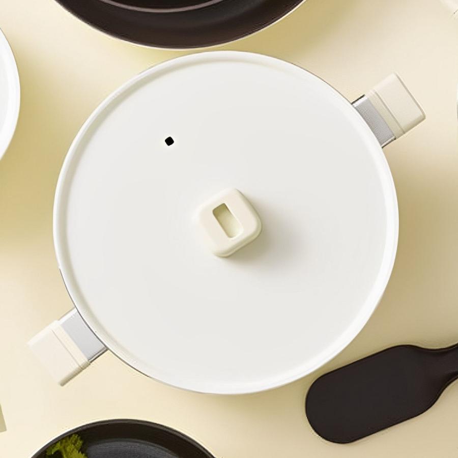 寄せ鍋 24cm IH対応 LUMI ドクターハウス （ Dr.HOWS ガス火対応 両手鍋 なべ お鍋 蓋付き セラミック加工 韓国 浅型 ） : インテリアパレットヤフー店 - 通販 ...