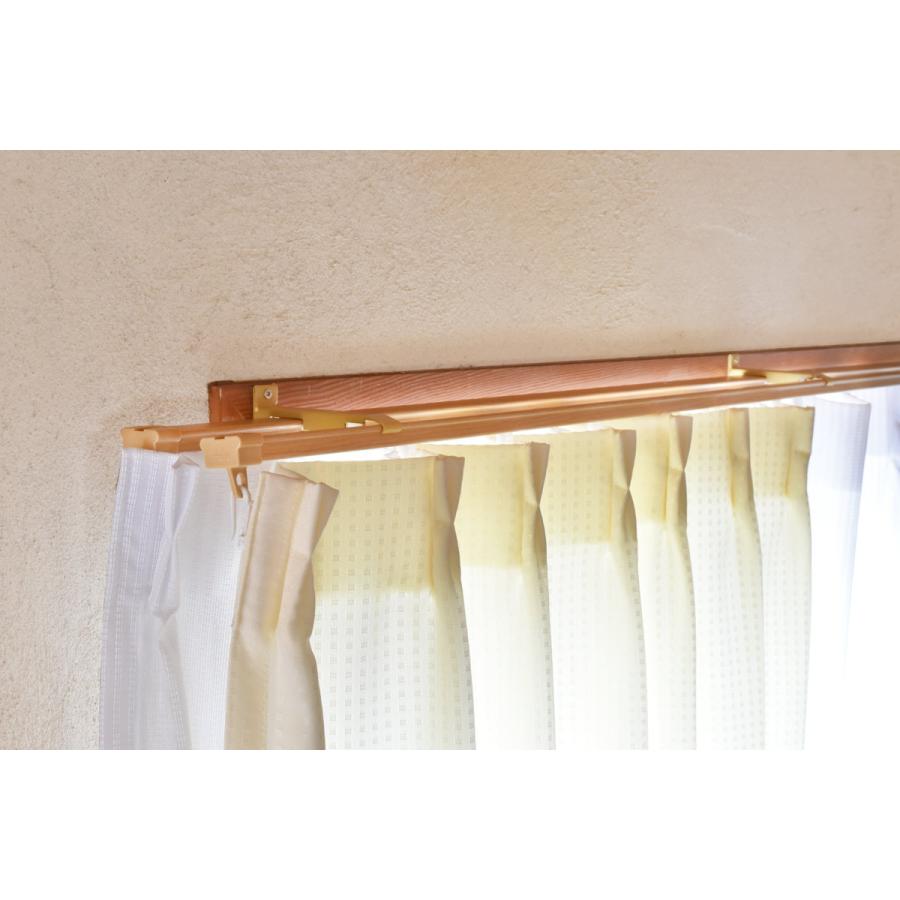 TOSO カーテンレール 伸縮式 1.6〜3m 木目調 ダブルタイプ （ デザインレール 伸縮 シングル 木目 ダブルレール マグネットランナー ） : インテリアパレットヤフー店 - 通販 ...