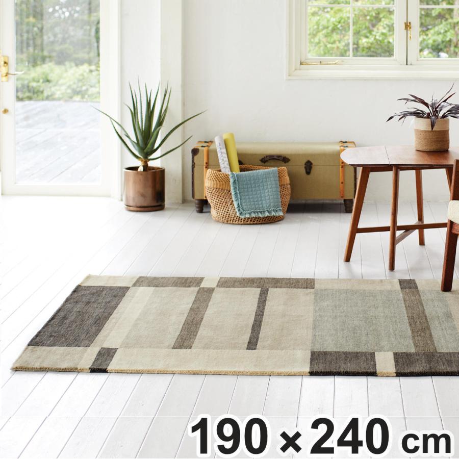 MORIYOSHI ラグ インドウール ベガ 190×240cm マルチカラー （ ラグマット カーペット 絨毯 アクセントラグ マット 長方形 2畳 ） : インテリアパレットヤフー店 ...