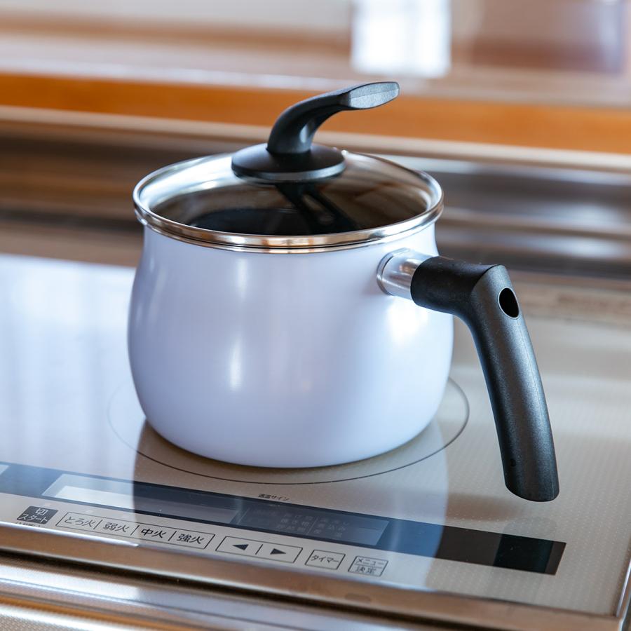 マルチポット 2.5L IH対応 スタンド蓋付き （ ガス火対応 片手鍋 天ぷら鍋 ソースパン フッ素加工 ガラス蓋 軽い ） : インテリアパレットヤフー店 - 通販 - Yahoo!ショッピング