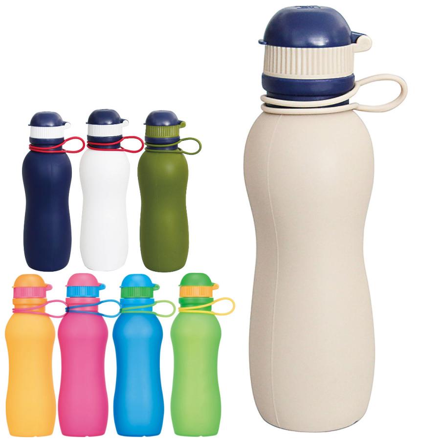 WORLD CREATE 水筒 シリコーンボトル アクティブ 500ml （ viv 食洗機対応 直飲み シリコンボトル 折りたたみ コンパクト ） : インテリアパレットヤフー店 - 通販 ...