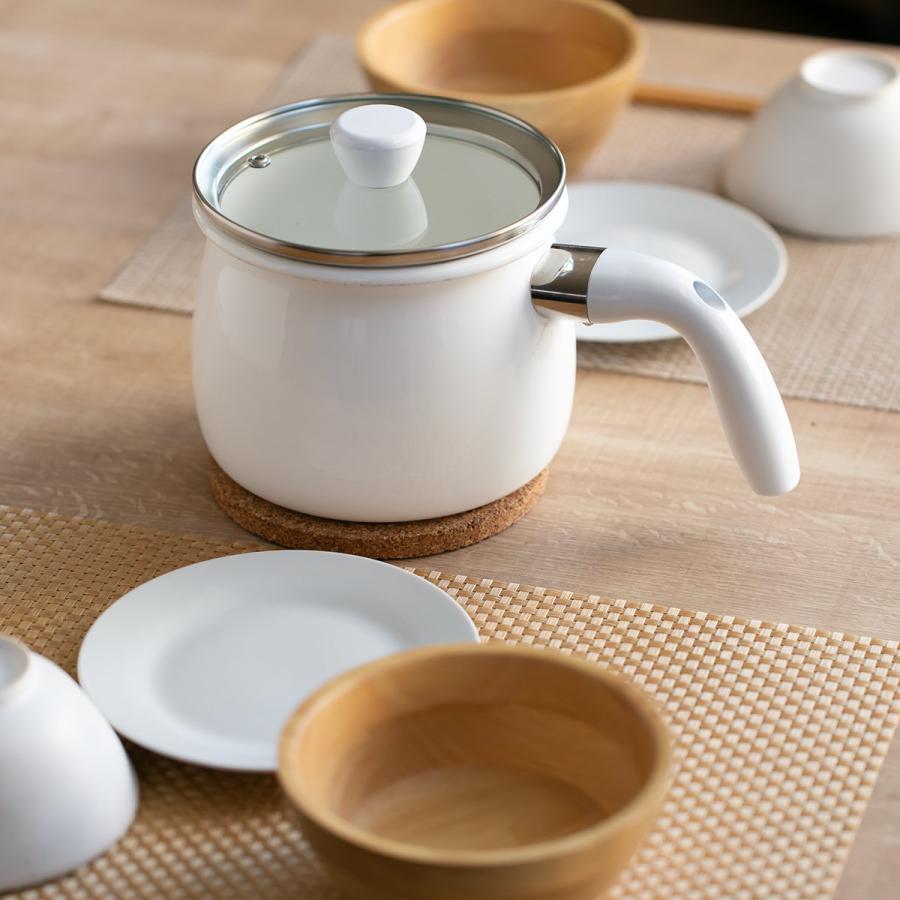 パール金属 マルチポット 16cm 2L IH対応 ガラス蓋付き ホーロー製 マルチクックポット ビアンコ （ ガス火対応 片手鍋 天ぷら鍋 ホーロー鍋 琺瑯鍋 ほうろう鍋 ） : インテリア ...