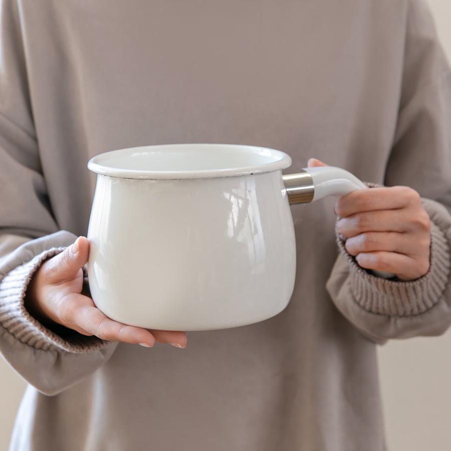 パール金属 マルチポット 16cm 2L IH対応 ガラス蓋付き ホーロー製 マルチクックポット ビアンコ （ ガス火対応 片手鍋 天ぷら鍋 ホーロー鍋 琺瑯鍋 ほうろう鍋 ） : インテリア ...