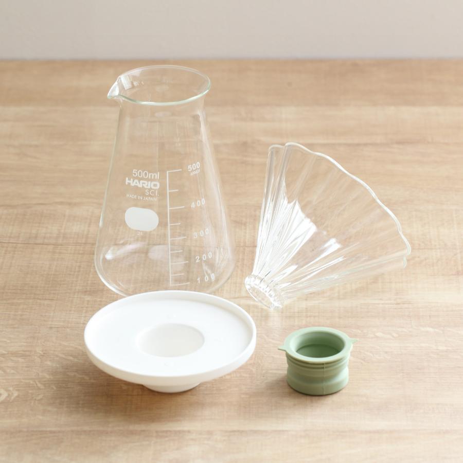 HARIO ドリッパー 500ml 1〜4杯用 茶茶ドリッパー ブーケ 耐熱ガラス （ 食洗機対応 お茶 サーバーセット ） : インテリアパレットヤフー店 - 通販 - Yahoo!ショッピング
