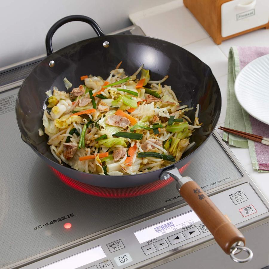 北京鍋 33cm 鉄製 煌鉄 窒化加工 日本製 （ IH対応 ガス火対応 中華鍋 鉄フライパン 炒め鍋 いため鍋 フライパン 鉄のフライパン ） : インテリアパレットヤフー店 - 通販 ...