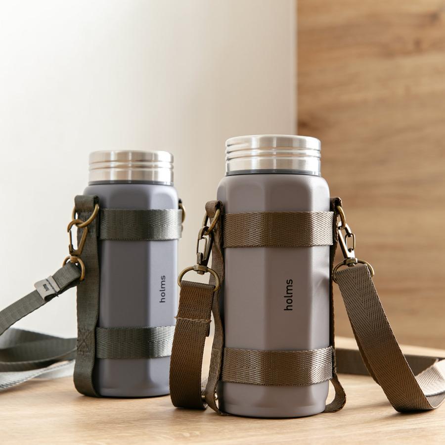 水筒 340ml holms オクタボトル ロングショルダー （ 保温 保冷 直飲み マイボトル マグ かわいい 洗いやすい 大人 おしゃれ ） : 435241 : インテリアパレットヤフー ...