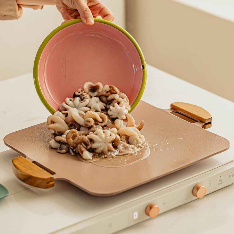 グリルプレート IH対応 四角 グリルパン Solid ドクターハウス （ Dr.HOWS ソリッド マルチ グリル プレート グリドルパン グリドル パン キャンプ 韓国 ） :435314 ...