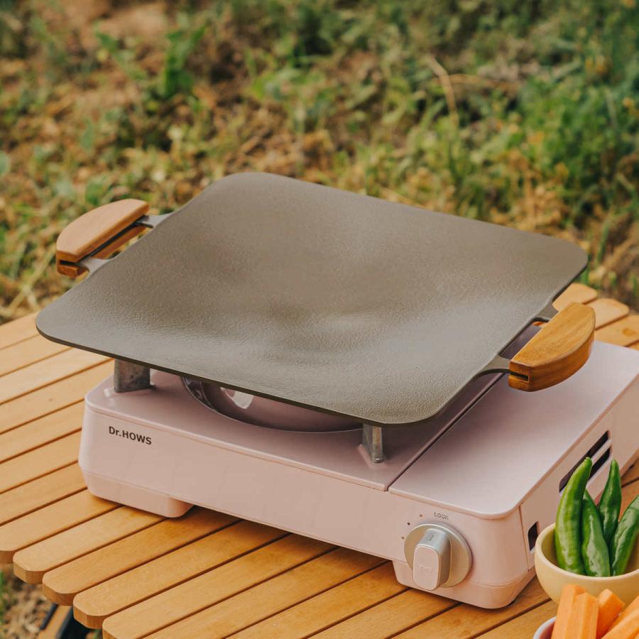 グリルプレート IH対応 四角 グリルパン Solid ドクターハウス （ Dr.HOWS ソリッド マルチ グリル プレート グリドルパン グリドル パン キャンプ 韓国 ） :435314 ...