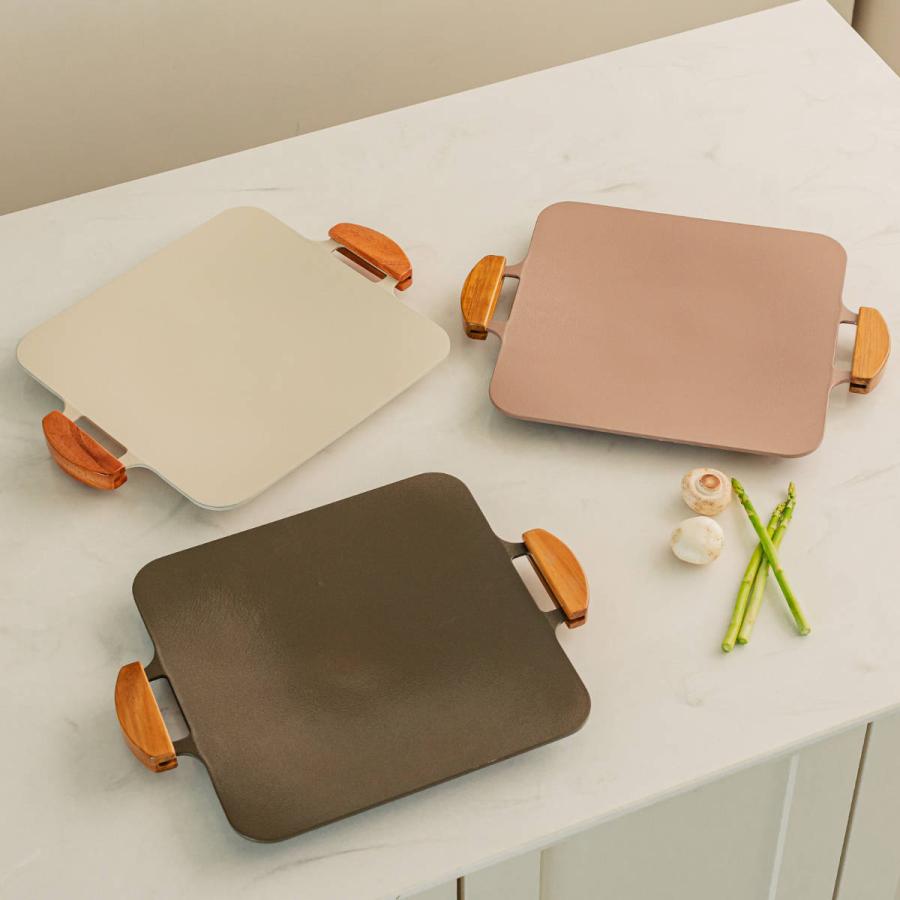 グリルプレート IH対応 四角 グリルパン Solid ドクターハウス （ Dr.HOWS ソリッド マルチ グリル プレート グリドルパン グリドル パン キャンプ 韓国 ） :435314 ...