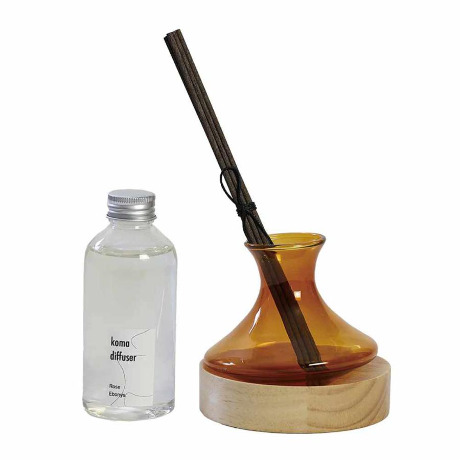 magnet ディフューザー KOMA 和モダン ガラス （ リードディフューザー 445g 芳香剤 ルームフレグランス アロマ フレグランス 天然木 香り ） : インテリアパレットヤフー店 ...