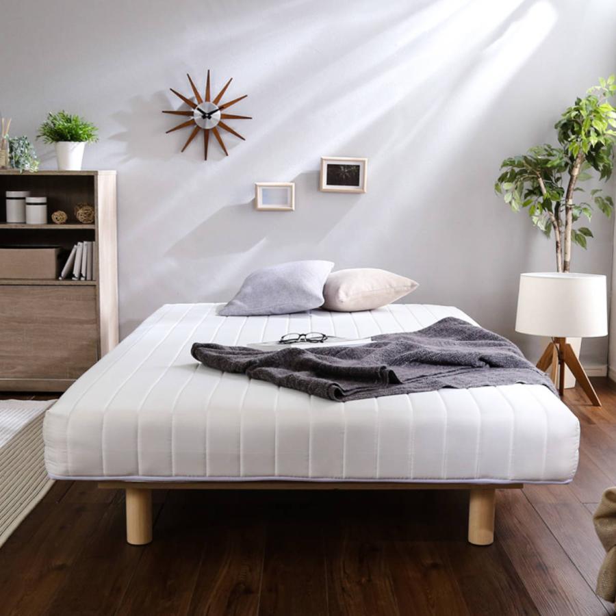 脚付きマットレス シングル Unite Raide ボンネルコイル 一体型ベッド 簡単組立 すのこ （ ベッド ベット マットレス付き ） :443244:インテリアパレットヤフー店 - 通販 ...