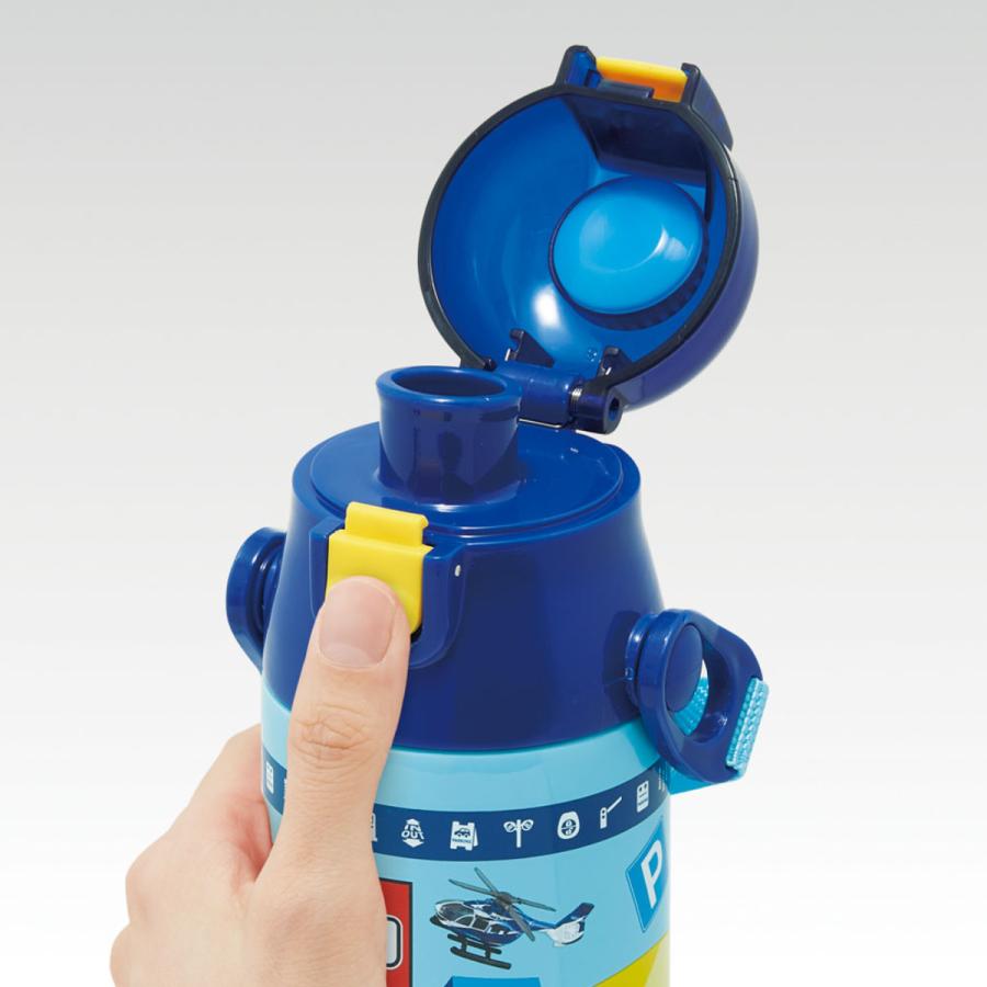 水筒 580ml 超軽量2WAYステンボトル 保温 保冷 トミカ24 （ トミカ クルマ 車 くるま ワンプッシュ ボトル コップ飲み 子供 子供用水筒 ） :445018:インテリアパレット ...