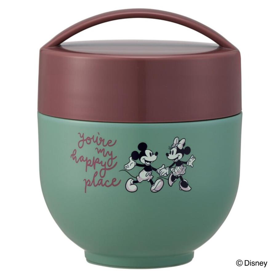 保温弁当箱 超軽量保温丼ランチジャー 540ml MKFRグレイッシュ （ ミッキー 弁当箱 フードポット 丼 どんぶり 携帯 持ち運び お ...