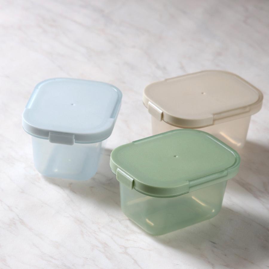 保存容器 Hip FOOD STORAGE 300ml 同色3個セット （ プラスチック フードケース コンテナ 常備菜 つくり置き 食洗機 ...