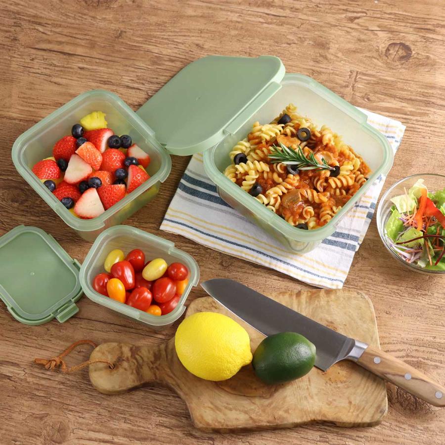 Hip 保存容器 FOOD STORAGE 300ml 同色3個セット （ プラスチック フードケース コンテナ 常備菜 つくり置き 食洗機 ...