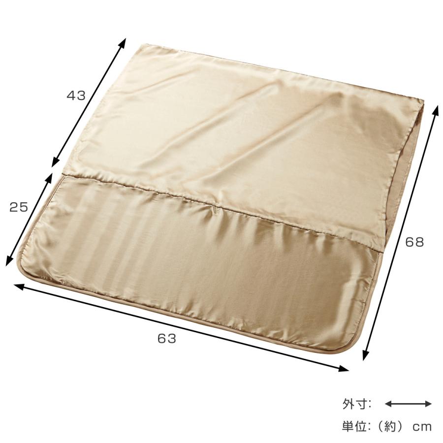 COGIT 枕カバー シルク100％ シャンパンゴールド ロングパッド付き シルクシャイニー （ 43×63cm ピローケース ヘアケア ロングヘア ） : インテリアパレットヤフー店 ...
