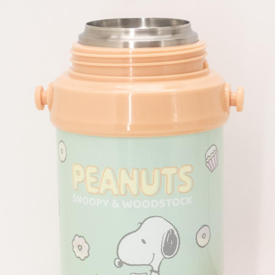 OSK 水筒 600ml ダイレクトステンレスボトル スヌーピー （ SNOOPY 直飲み 保冷専用 ステンレスボトル ダイレクトボトル ワンタッチ ） : インテリアパレットヤフー店 ...