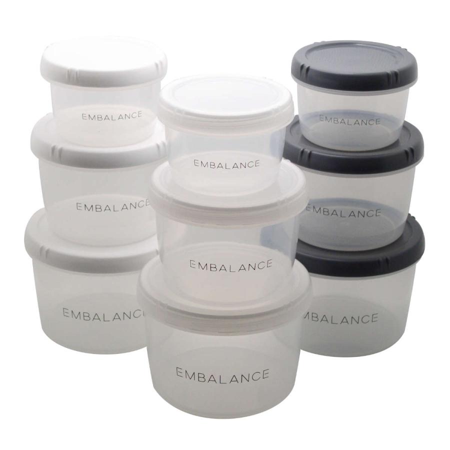 EMBALANCE 保存容器 750ml ラウンドコンテナ 丸・浅型 L （ エンバランス プラスチック 食洗機対応 電子レンジ対応 冷凍 ...