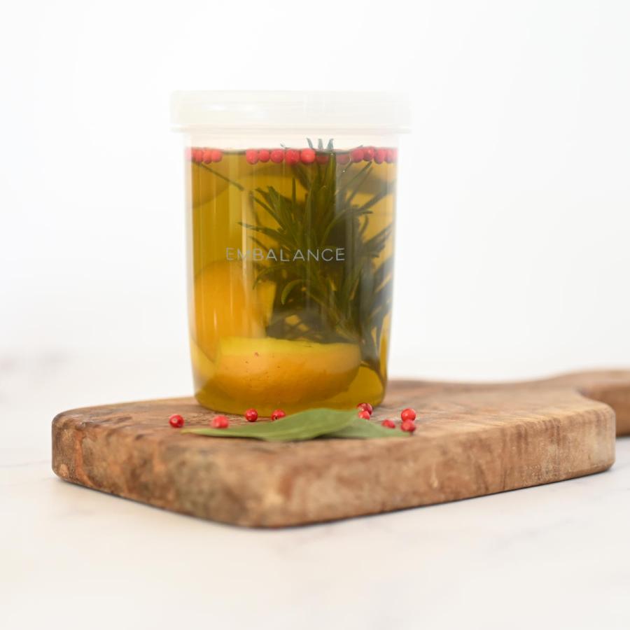 EMBALANCE 保存容器 500ml ディープラウンドコンテナ 丸・深型 （ エンバランス プラスチック 食洗機対応 電子レンジ対応 冷凍 ...