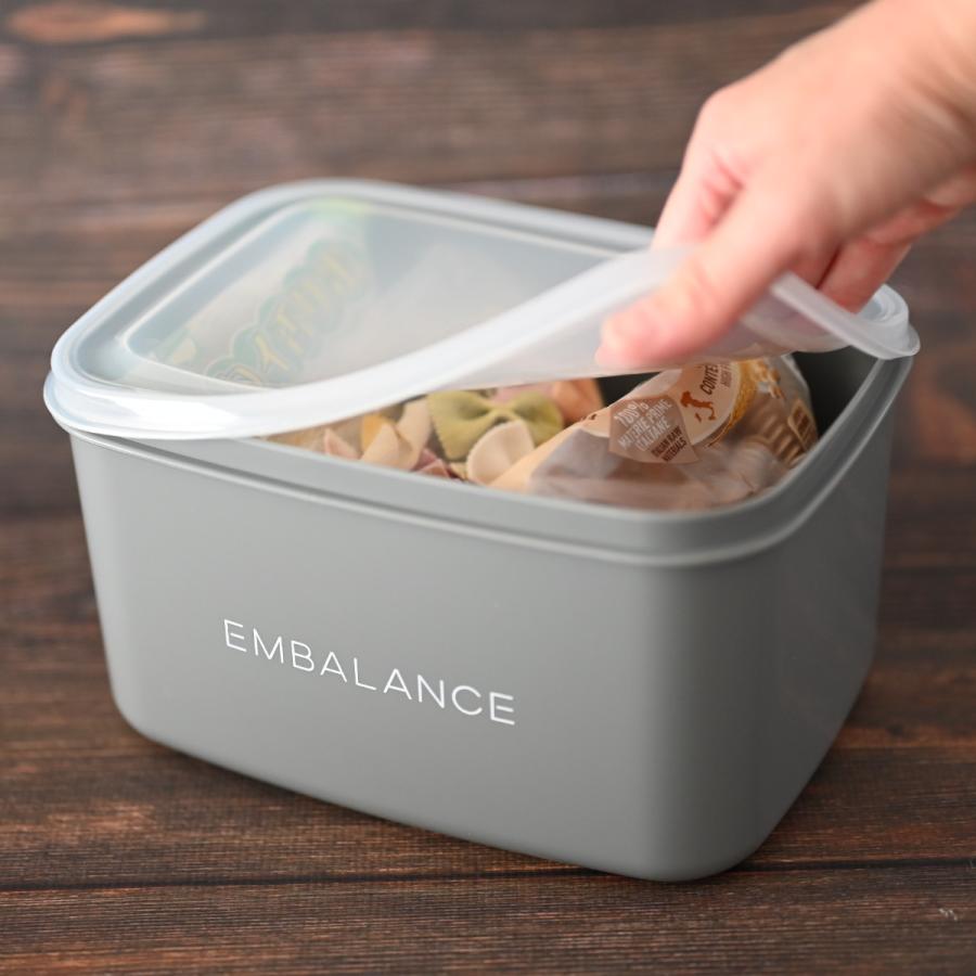 EMBALANCE 保存容器 3.5L フードコンテナ 角型 （ エンバランス プラスチック 冷凍 冷蔵 鮮度保持 日本製 3500ml 深型 ...