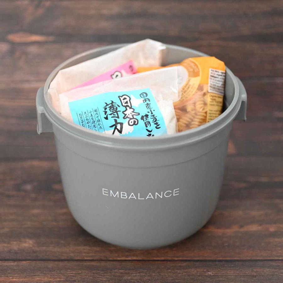 EMBALANCE 保存容器 6L フードコンテナ 丸型 （ エンバランス プラスチック 冷凍 冷蔵 鮮度保持 日本製 6000ml 深型 ...