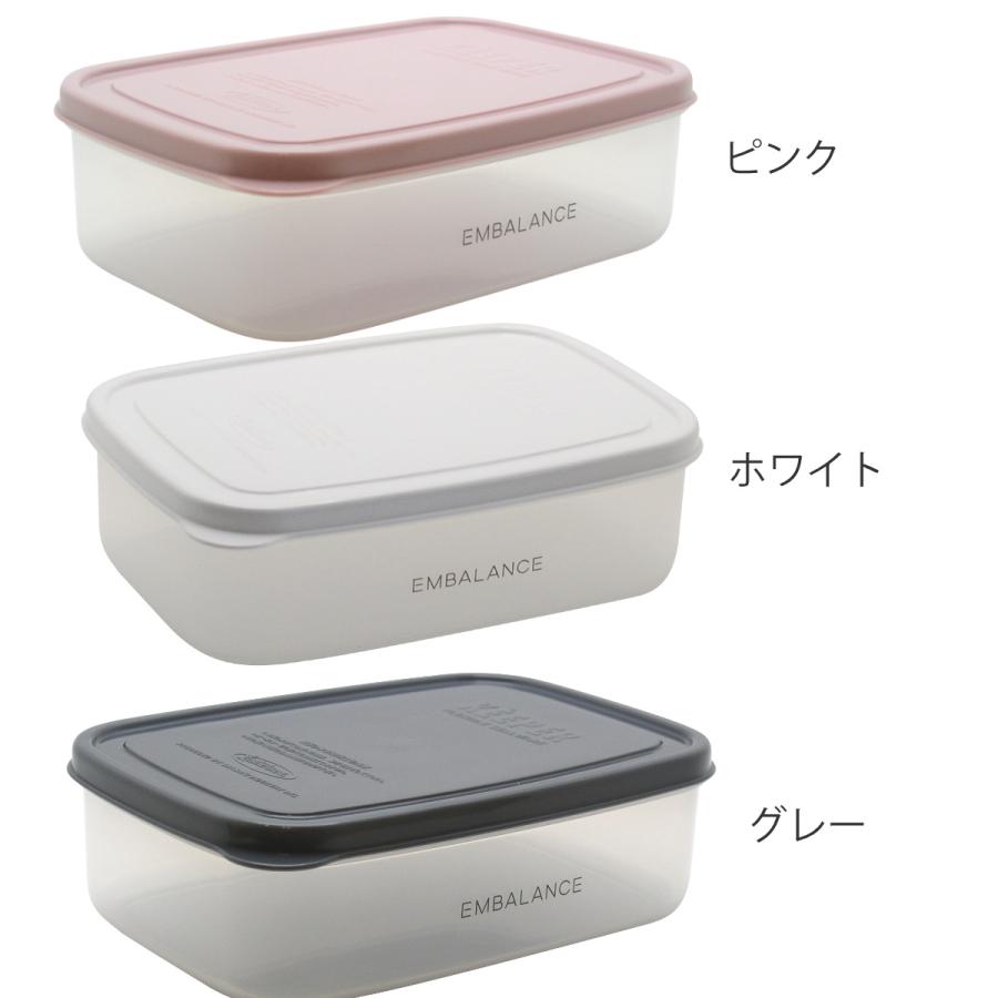 EMBALANCE 保存容器 870ml レクタングルコンテナ 角型 （ エンバランス プラスチック 食洗機対応 電子レンジ対応 冷凍 冷蔵 ...