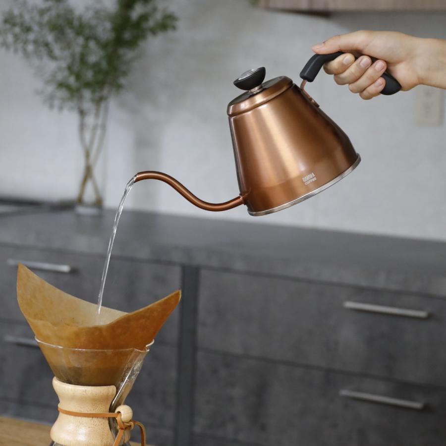 CB JAPAN ドリップケトル 温度計付き 1.2L IH対応 QAHWA ステンレス （ ガス火対応 ドリップポット コーヒーポット コーヒーケトル ） : インテリアパレットヤフー店 ...