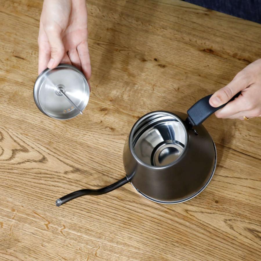 CB JAPAN ドリップケトル 温度計付き 1.2L IH対応 QAHWA ステンレス （ ガス火対応 ドリップポット コーヒーポット コーヒーケトル ） : インテリアパレットヤフー店 ...