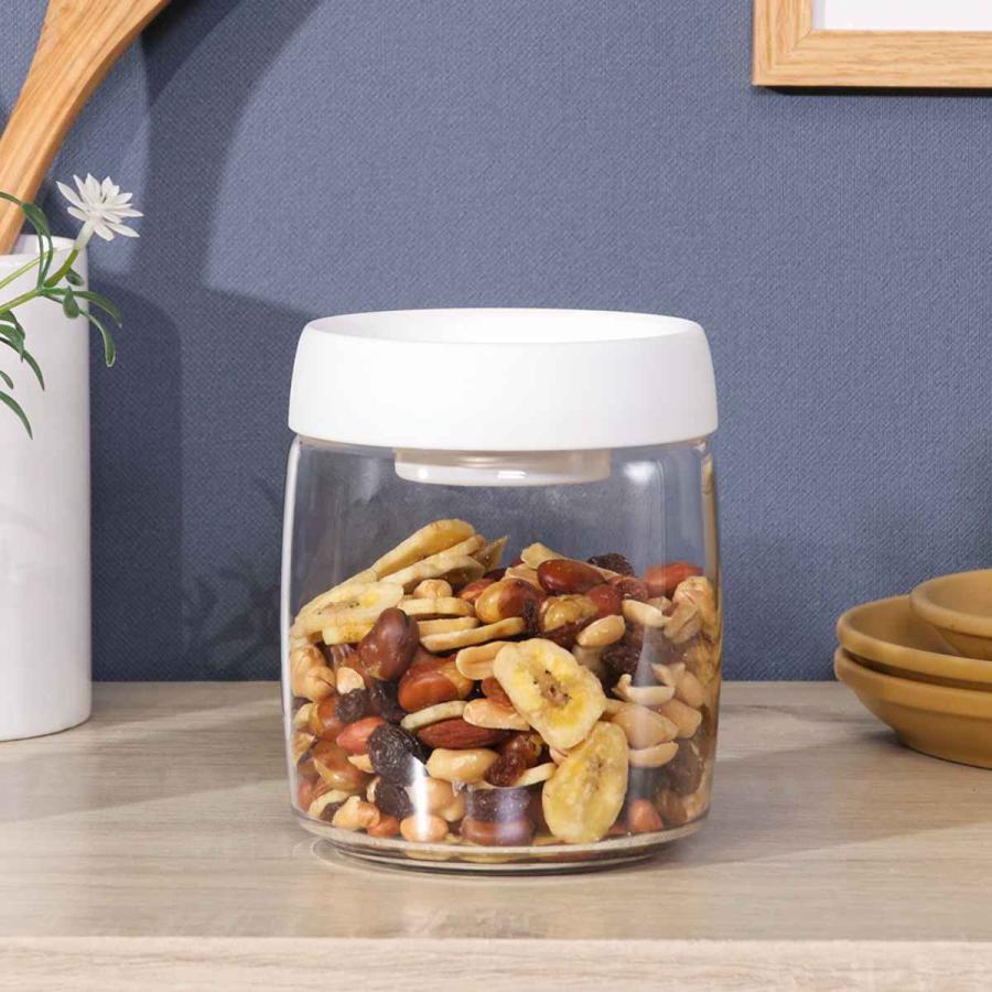 保存容器 800ml PUSH 空気が抜けるキャニスター （ 真空 密閉 プラスチック 真空キャニスター 密閉容器 保存 容器 ） : 461026 : インテリアパレットヤフー店 - 通販 ...