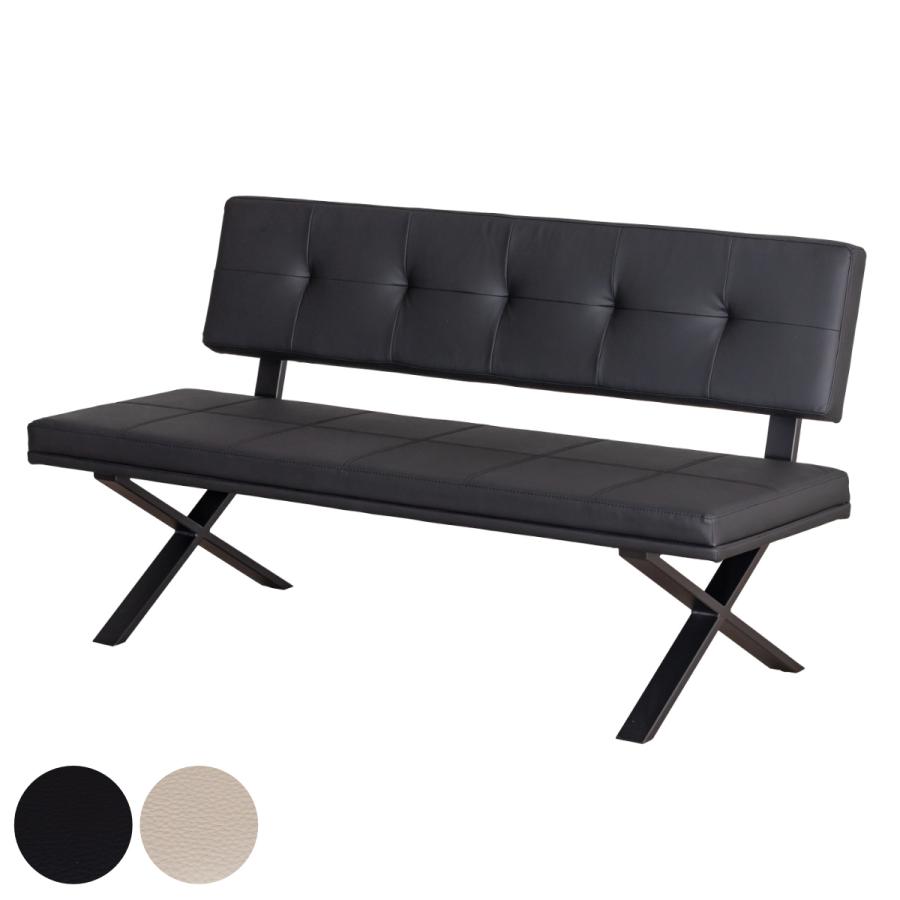 筑波産商 ダイニングベンチ 背付タイプ 幅160cm PVC ブレシア （ 開梱設置 ベンチ ダイニングチェア 背もたれ ） : インテリア ...