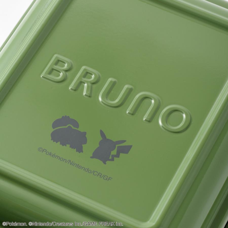 BRUNO ホットサンドメーカー シングル 両面焼き POKEMON （ ブルーノ ポケモン ホットサンド タイマー付き 朝食 パーティー おやつ 子供 おしゃれ コンパクト ...