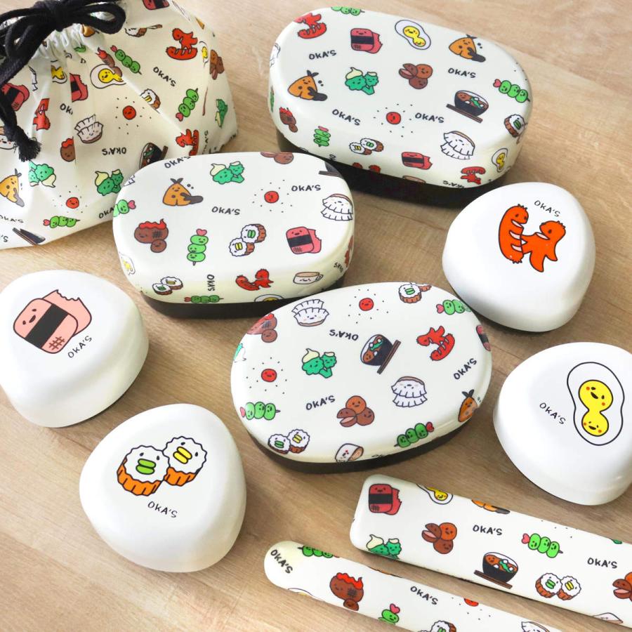 HAKOYA 弁当箱 570ml 2段 布貼小判弁当 570 OKA’S （ お弁当箱 レンジ対応 食洗機対応 ランチバンド付き 小判型 日本製 ） : インテリアパレットヤフー店 - 通販 ...