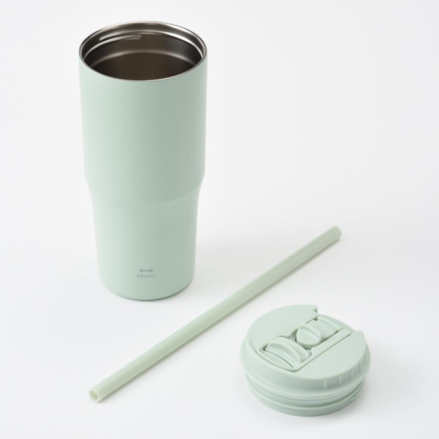BRUNO（ブルーノ） BRUNO 2WAY ストロータンブラー L 保温 保冷 700ml （ ブルーノ タンブラー ストロー付き 蓋付き こぼれない 持ち運び 大きい かわいい ...