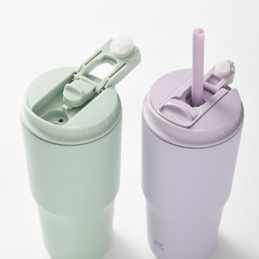 BRUNO（ブルーノ） BRUNO 2WAY ストロータンブラー L 保温 保冷 700ml （ ブルーノ タンブラー ストロー付き 蓋付き こぼれない 持ち運び 大きい かわいい ...