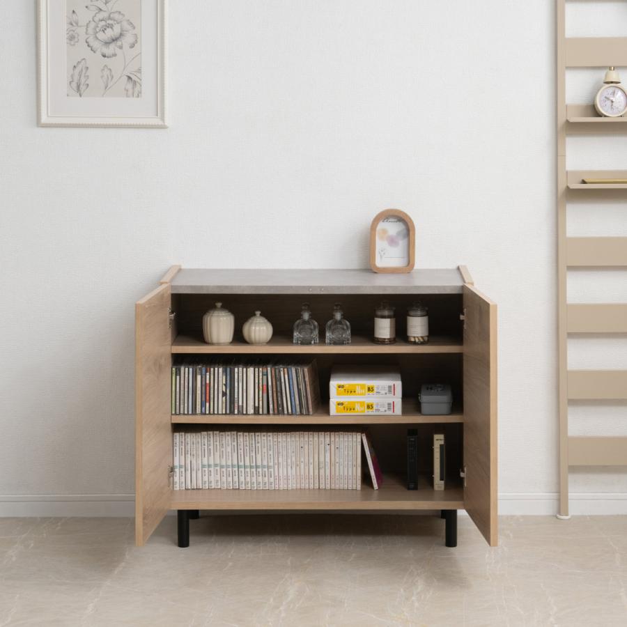 脚付きキャビネット 幅80cm 可動棚 日本製 完成品 （ キャビネット 棚 ラック 収納 ルーター収納 A4対応 ） : インテリアパレットヤフー店 - 通販 - Yahoo!ショッピング