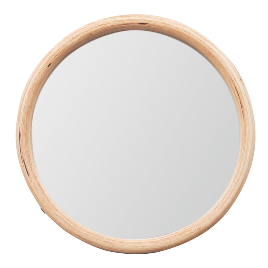 ミラー ウォールミラー 直径38cm ラウンドミラー NATURAL SIGNATURE （ 円型 丸 ラウンド 鏡 壁掛け 卓上 木製 天然木 フレーム ） : インテリアパレットヤフー店 ...