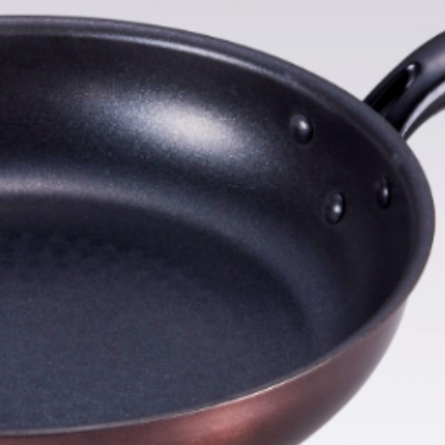 竹原製缶 フライパン 30cm IH対応 和楽亭 絢 日本製 （ ガス火対応 オール熱源対応 ふっ素加工 フッ素加工 軽い ） : インテリアパレットヤフー店 - 通販 - Yahoo!ショッピング