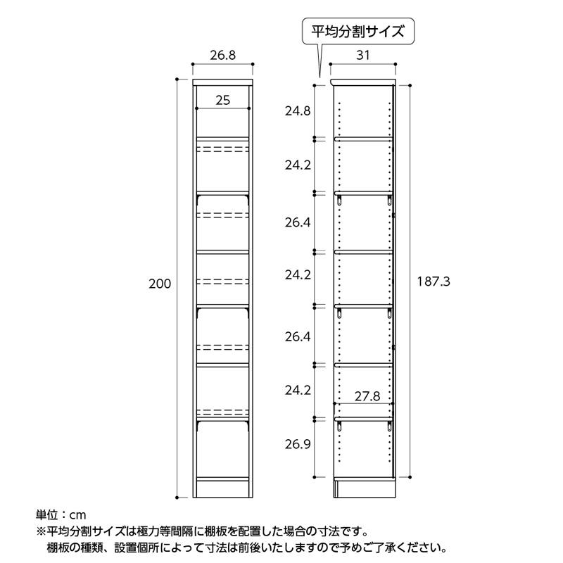 日本製 オープンラック 幅30 高さ200 エースラック カラーラック acerack ar-2030 nc-2030 : インテリアワークス ...