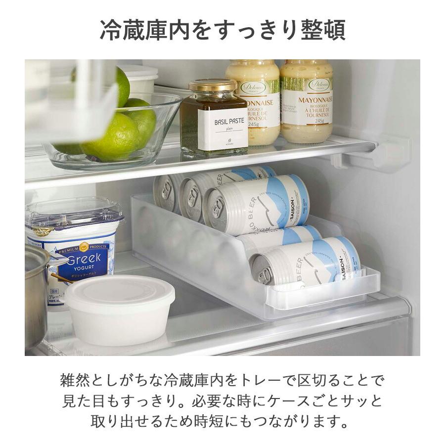2個セット 冷蔵庫中缶ストッカー タワー tower 山崎実業 公式 キッチン 冷蔵庫 収納 缶 ストッカー 500ml 缶ビール 収納ケース 350ml 5766 5767 : ym ...