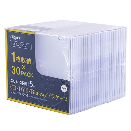 ナカバヤシ CD／DVDプラケーススリムタイプ30P CD-093-30C 1個 : イーヅカ - 通販 - Yahoo!ショッピング